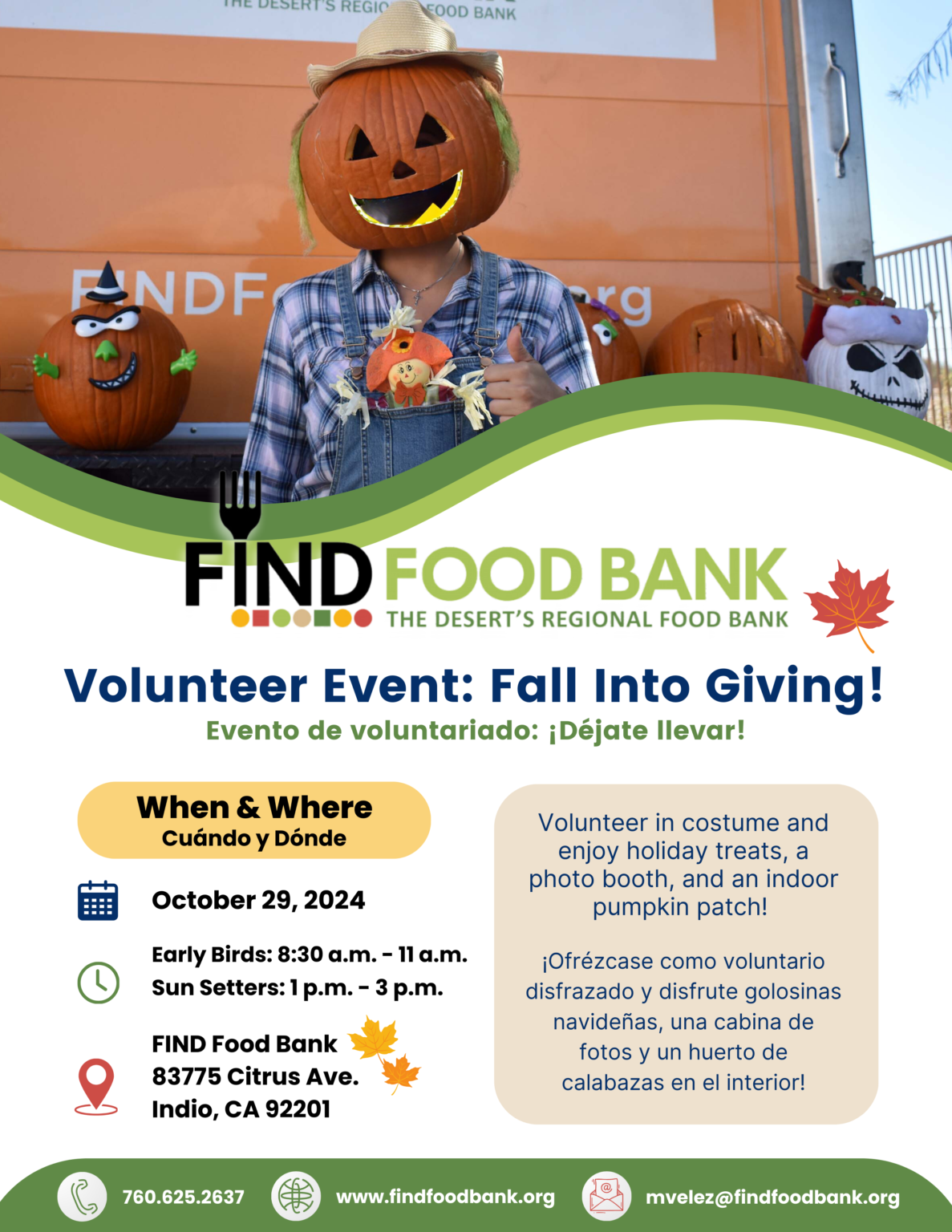 Volunteer Event: Fall Into Giving! - FIND Food Bank