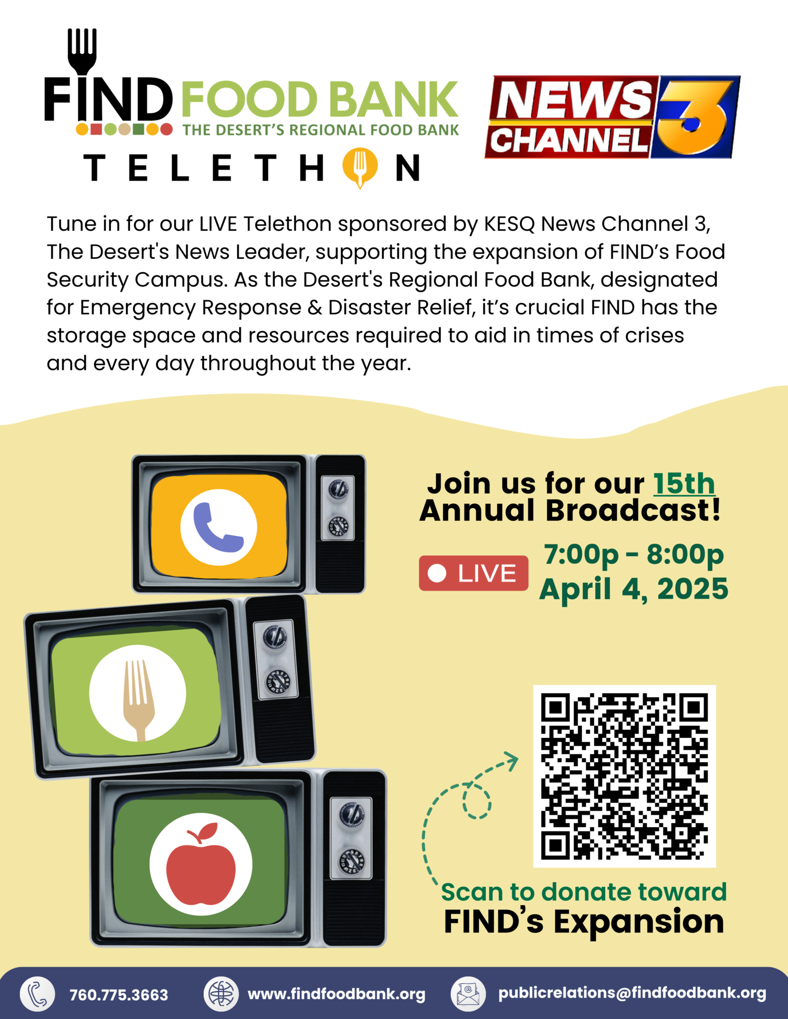 Telethon 2025 - FIND Food Bank